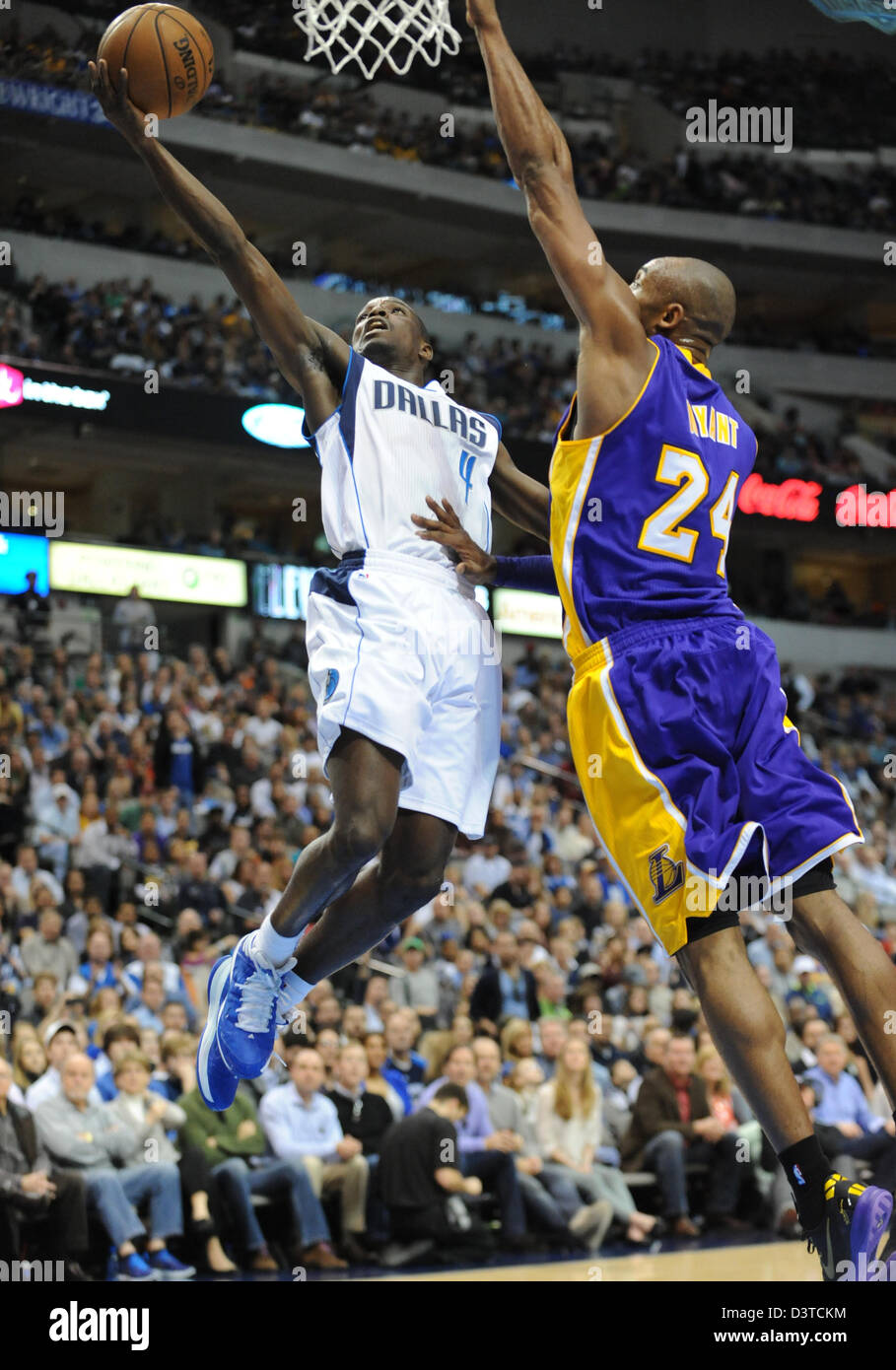 Dallas, Texas, USA. 24th Feb, 2013. Dallas Mavericks point guard Darren ...