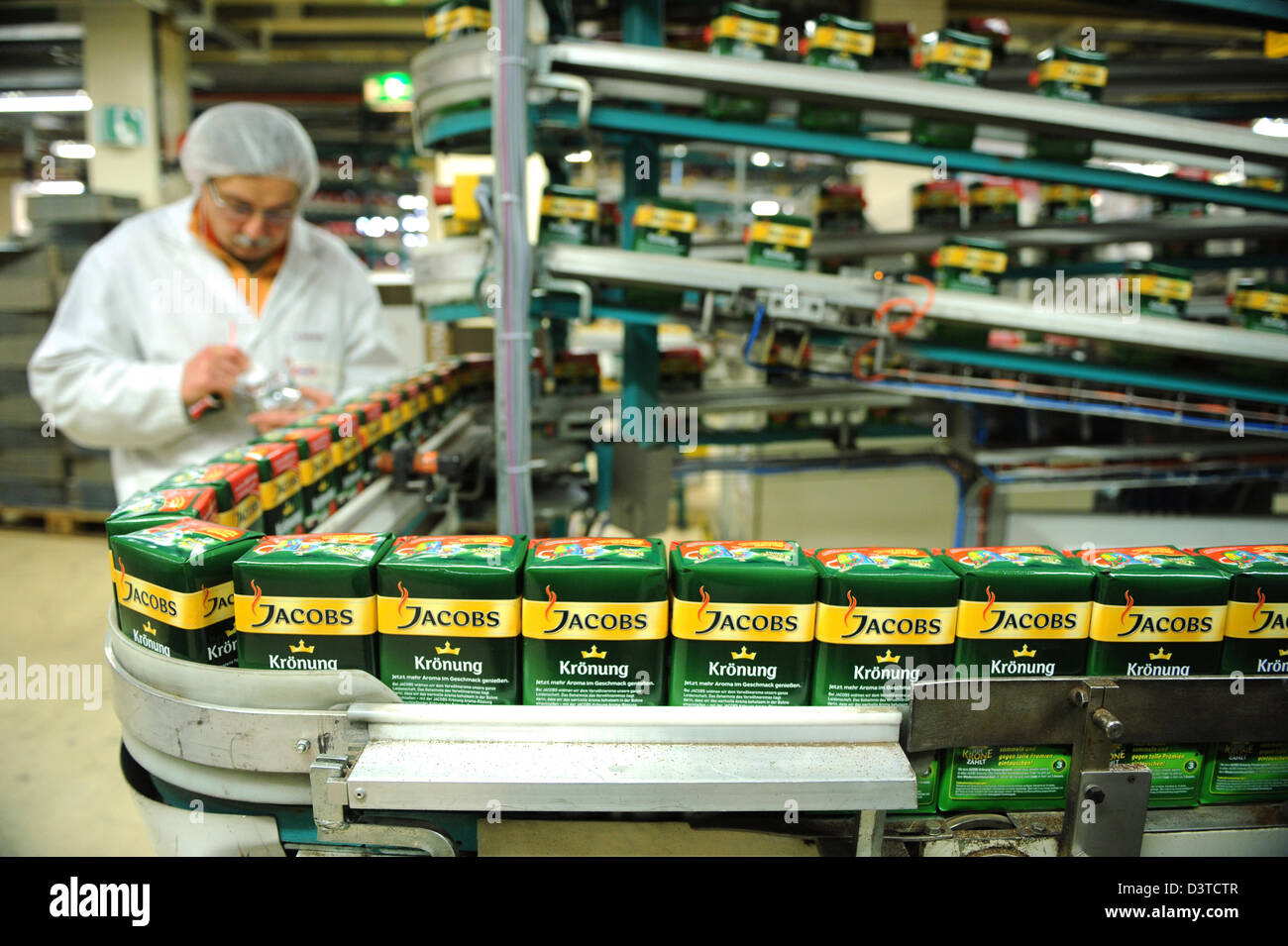 Berlin, Germany, Roest coffee production plant in the Kraft Foods plant ...