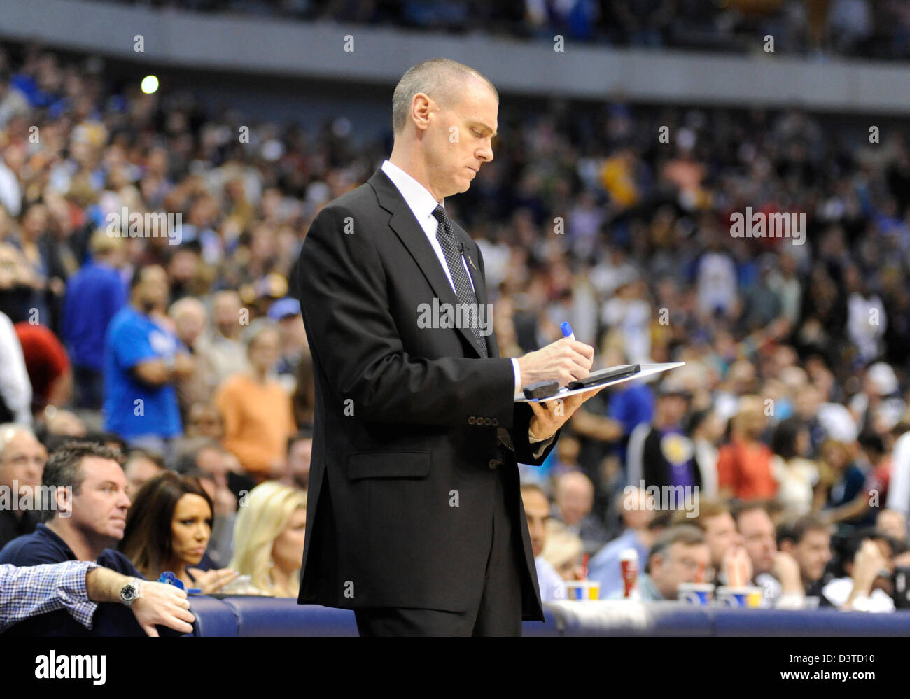 Dallas, Texas, USA. 24th Feb, 2013. Dallas Mavericks head coach Rick ...