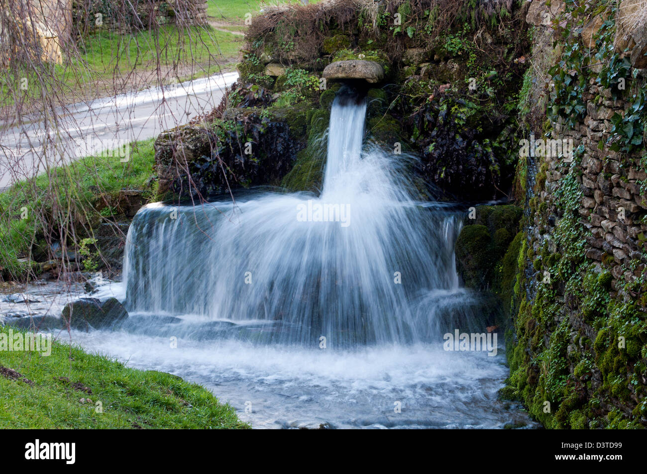 The crocodile spring conduit, Compton Abdale, Gloucestershire, England ...