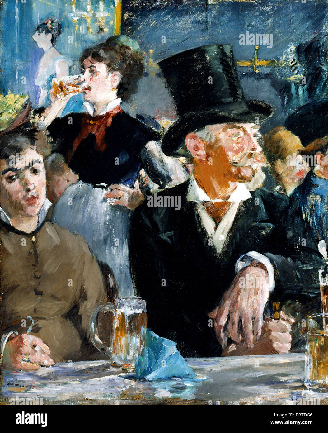 Edouard Manet, At the Café 1879 Oil on canvas. Walters Art Museum ...