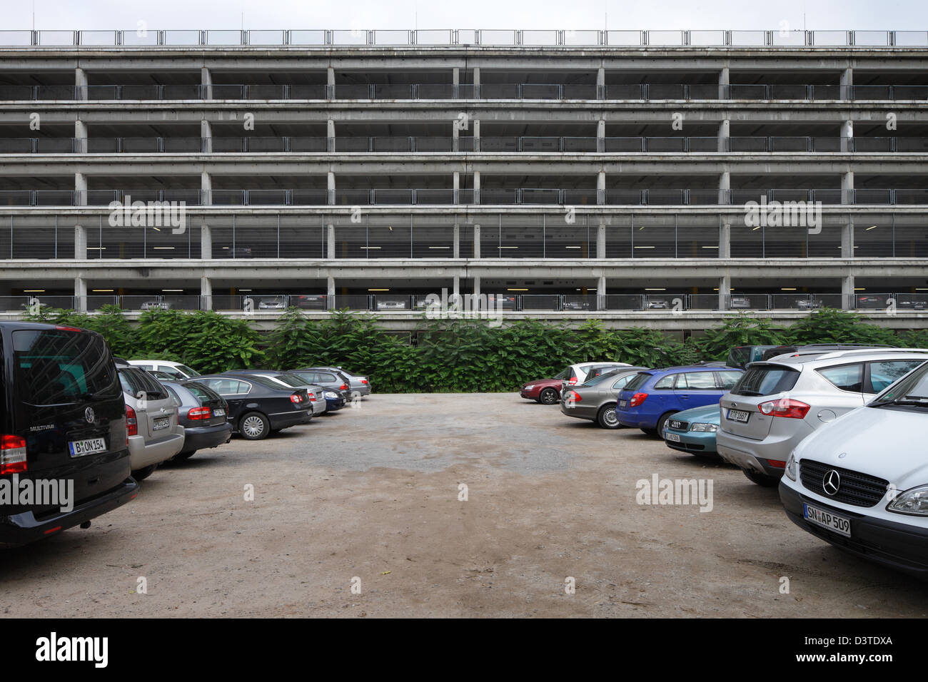Berlin, Germany, and parking garage in the Behrenstrasse Stock Photo ...