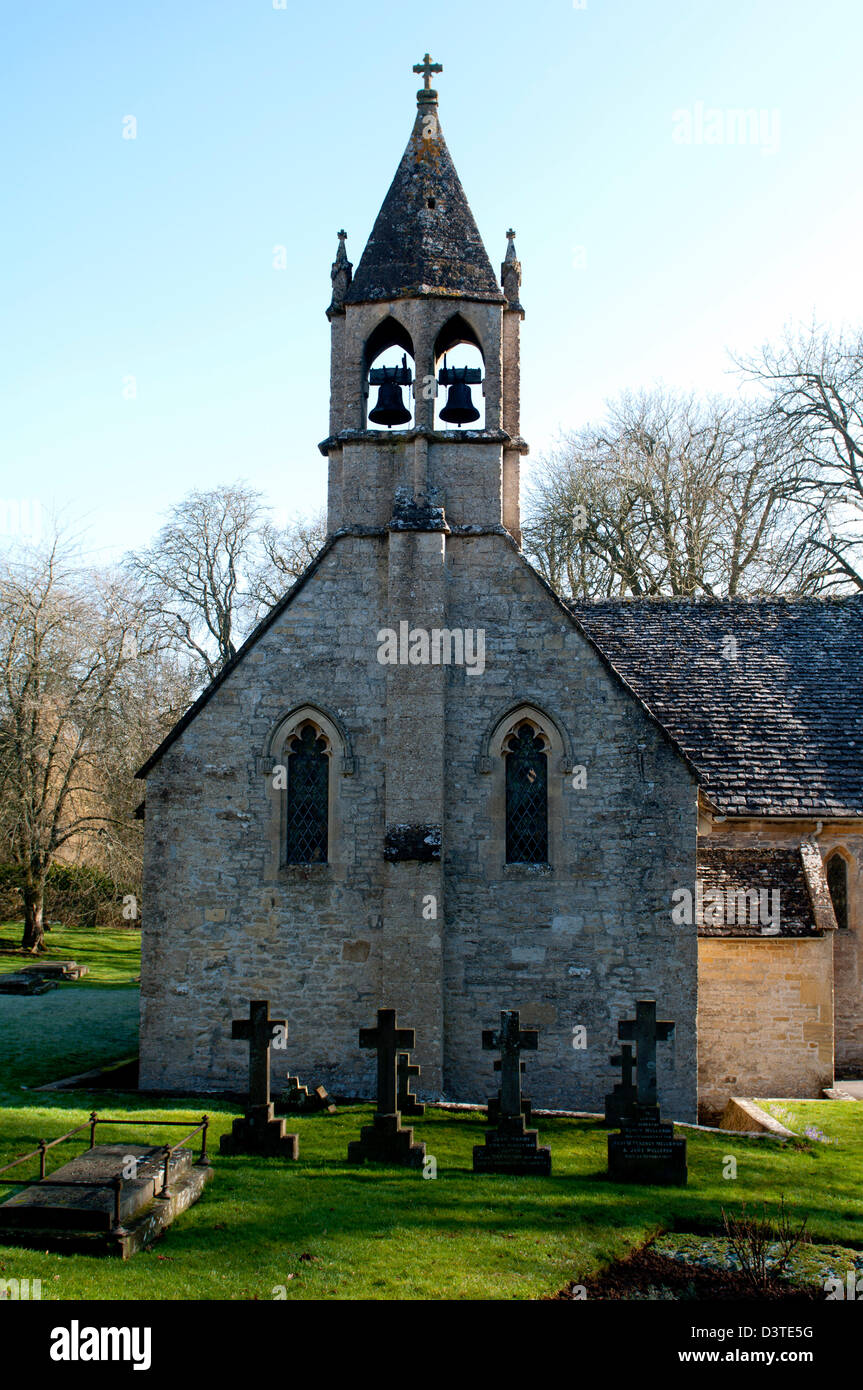 St. Oswald`s Church, Shipton Oliffe, Gloucestershire, England, UK Stock ...