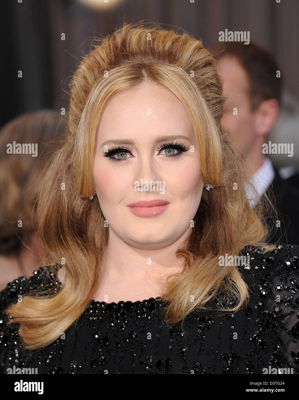 Hollywood, California, USA. 24th February 2013. Singer ADELE wins best ...