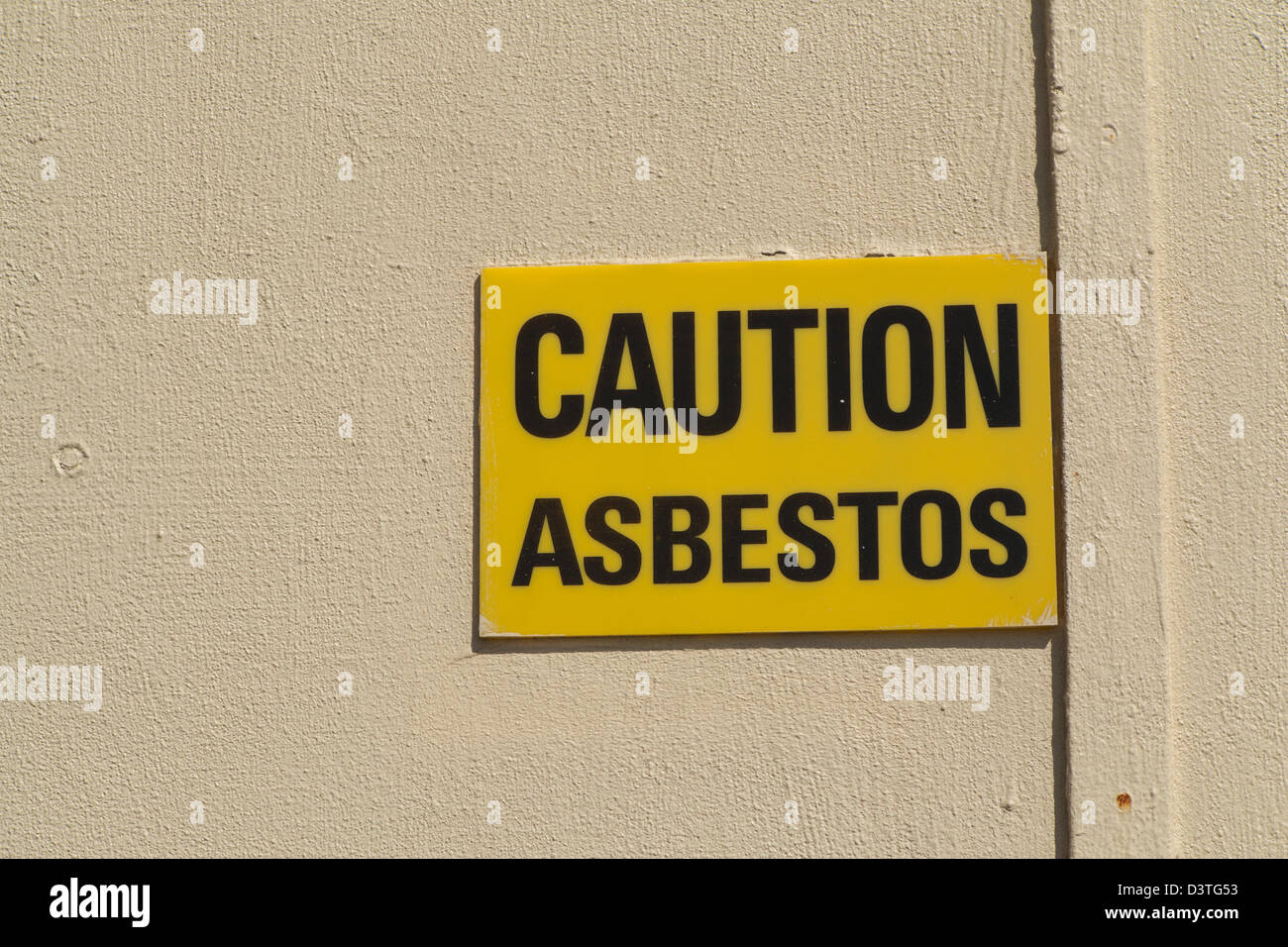 Asbestos warning sign Stock Photo - Alamy