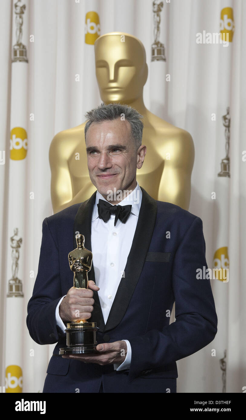 Los Angeles, California, USA. 24th February 2013. Daniel Day-Lewis ...