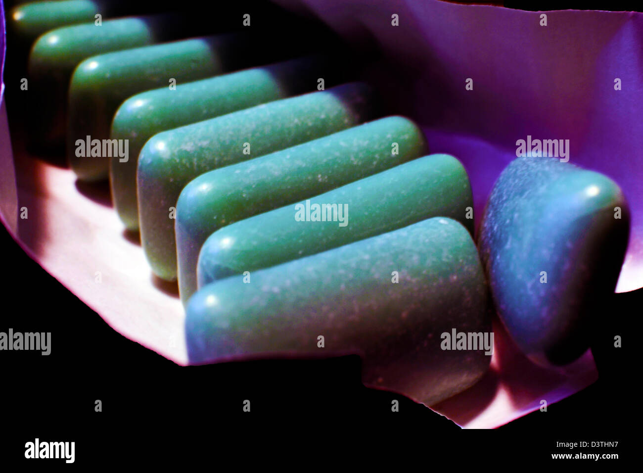 chewing gum silver foil Stock Photo - Alamy