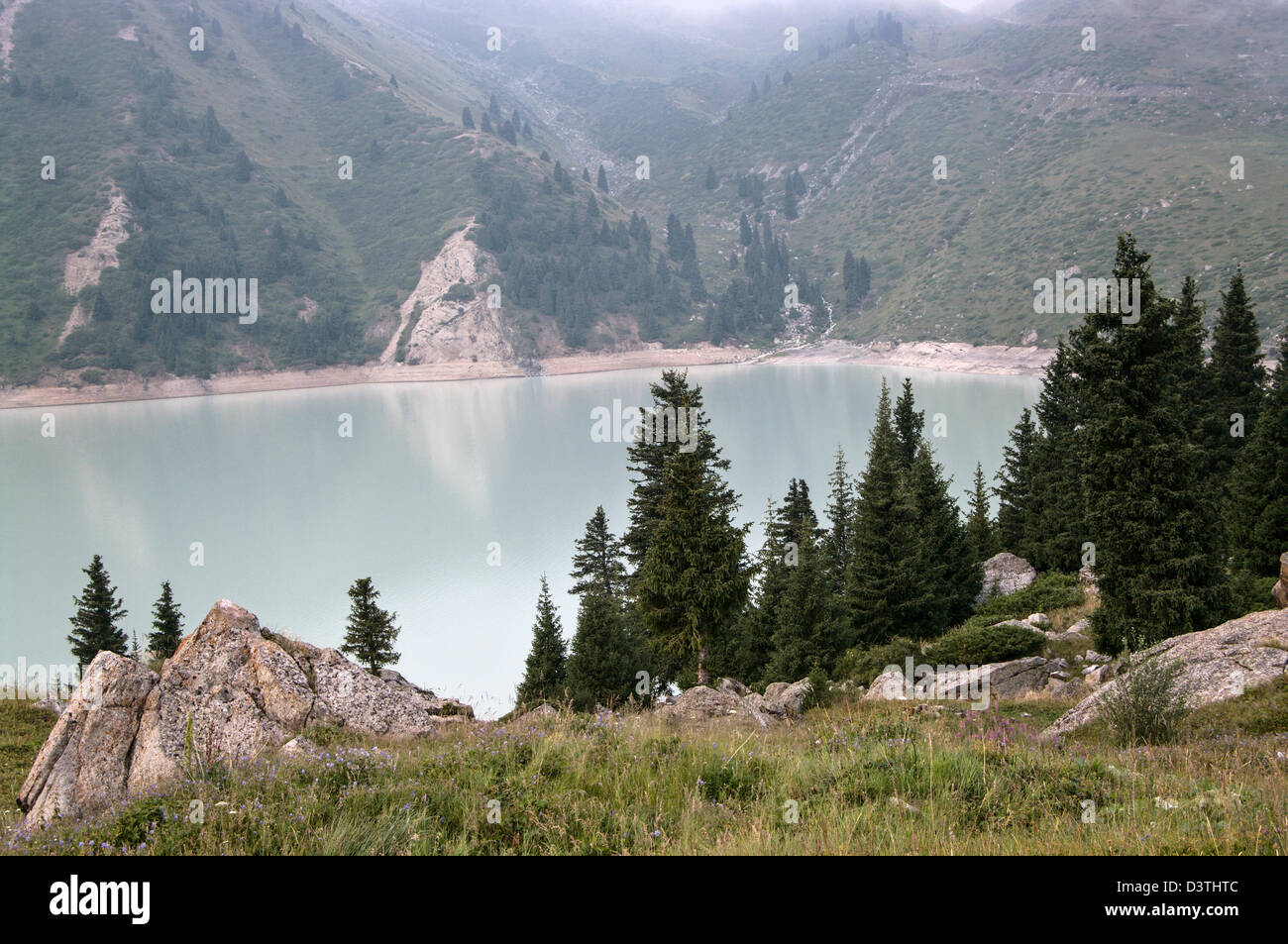 Big almaty lake in summer hi-res stock photography and images - Alamy