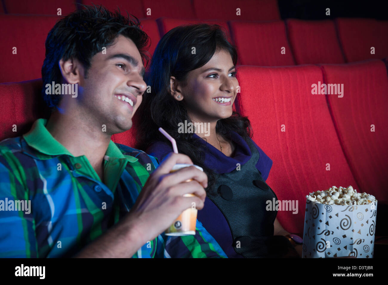 Indian couple cinema hall hi-res stock photography and images - Alamy