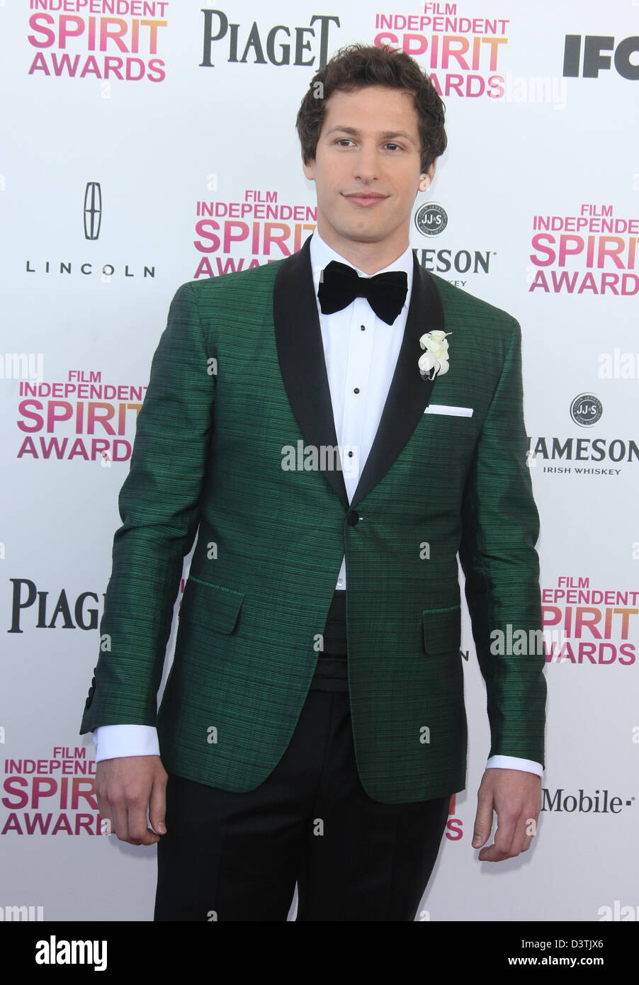 ANDY SAMBERG 2013 FILM INDEPENDENT SPIRIT AWARDS BEACH SANTA MONICA ...