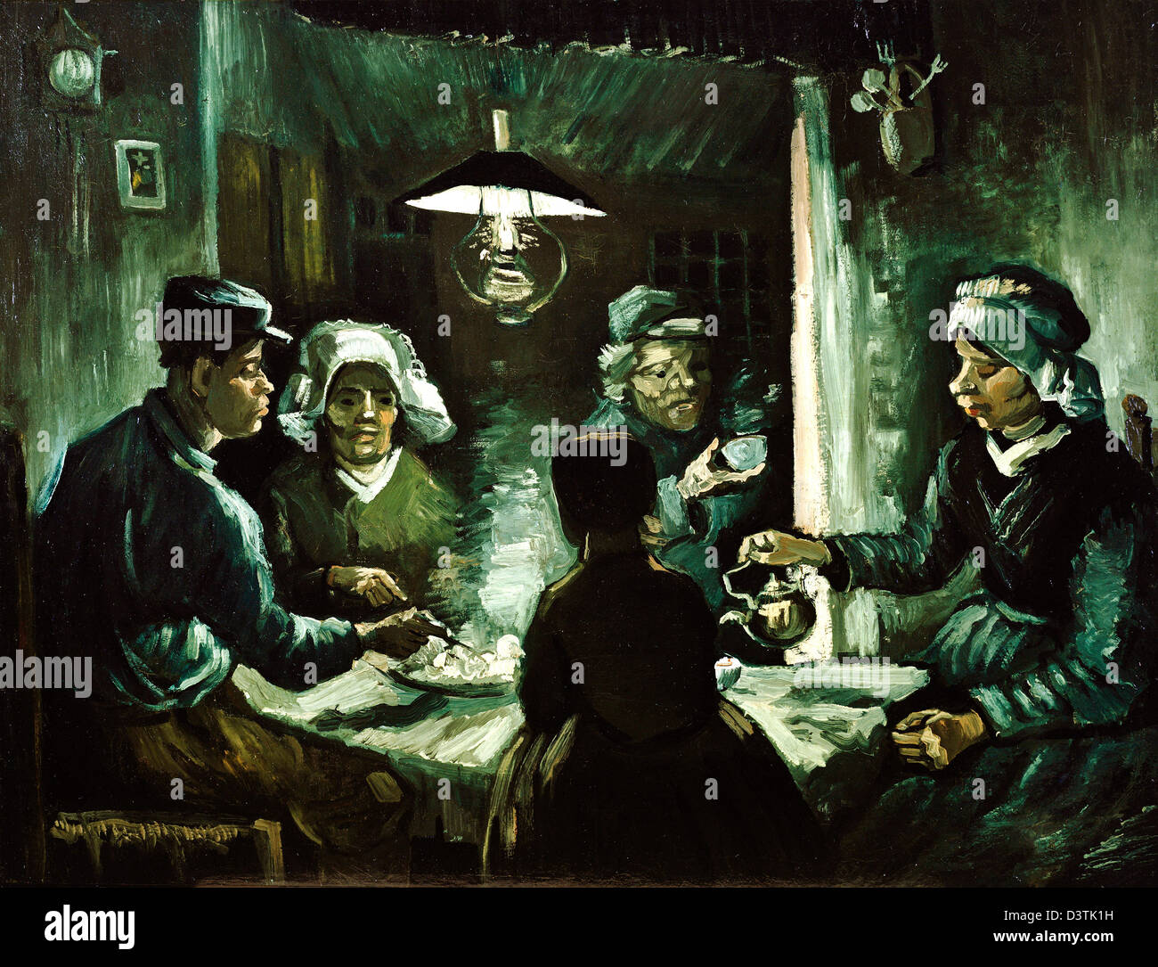 Vincent van Gogh, The potato eaters 1885 Oil on canvas. Kröller-Müller ...
