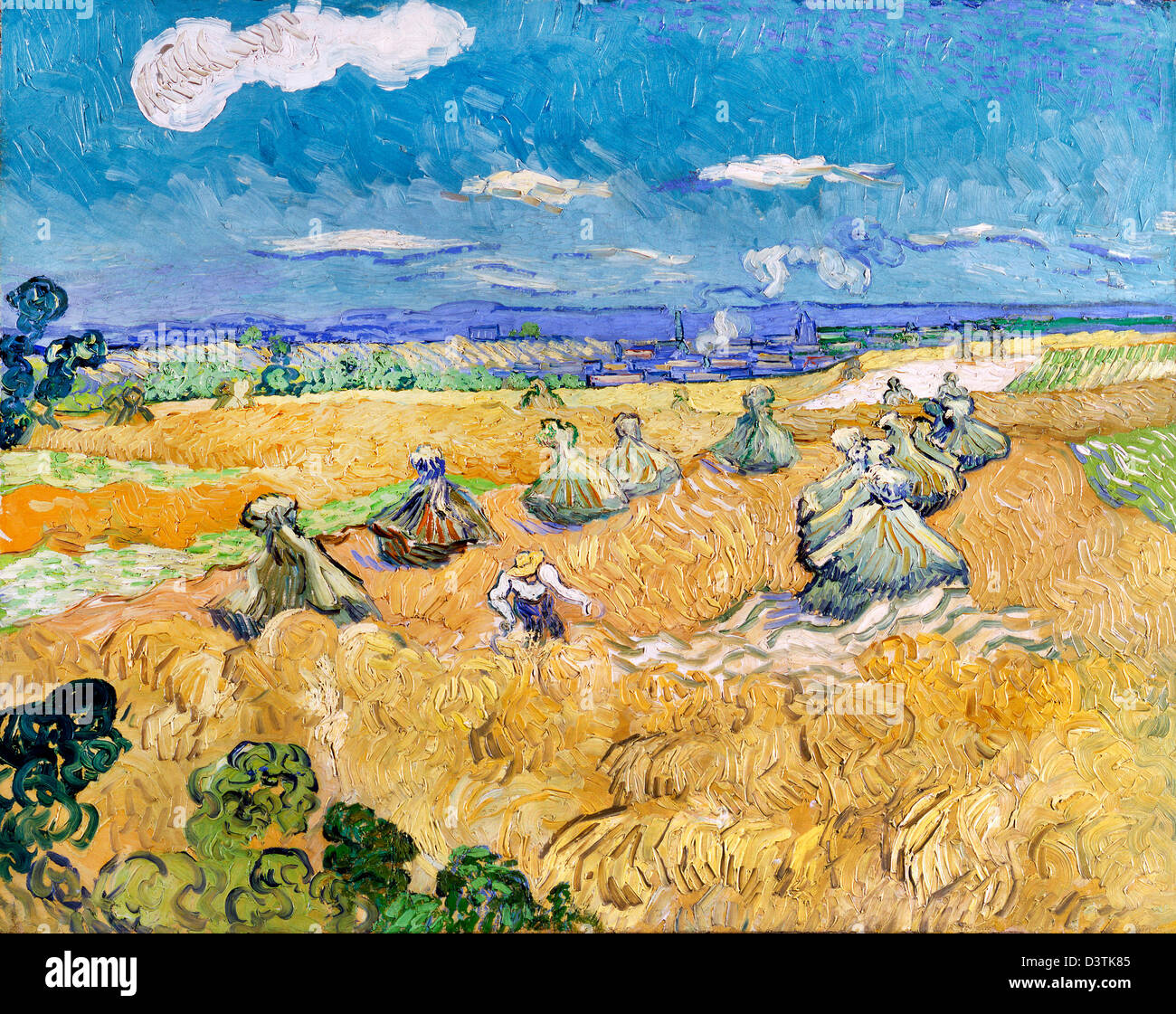 Vincent Van Gogh Enclosed Wheat Field With Reaper