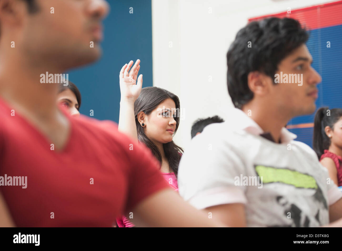University students studying in a classroom Stock Photo - Alamy