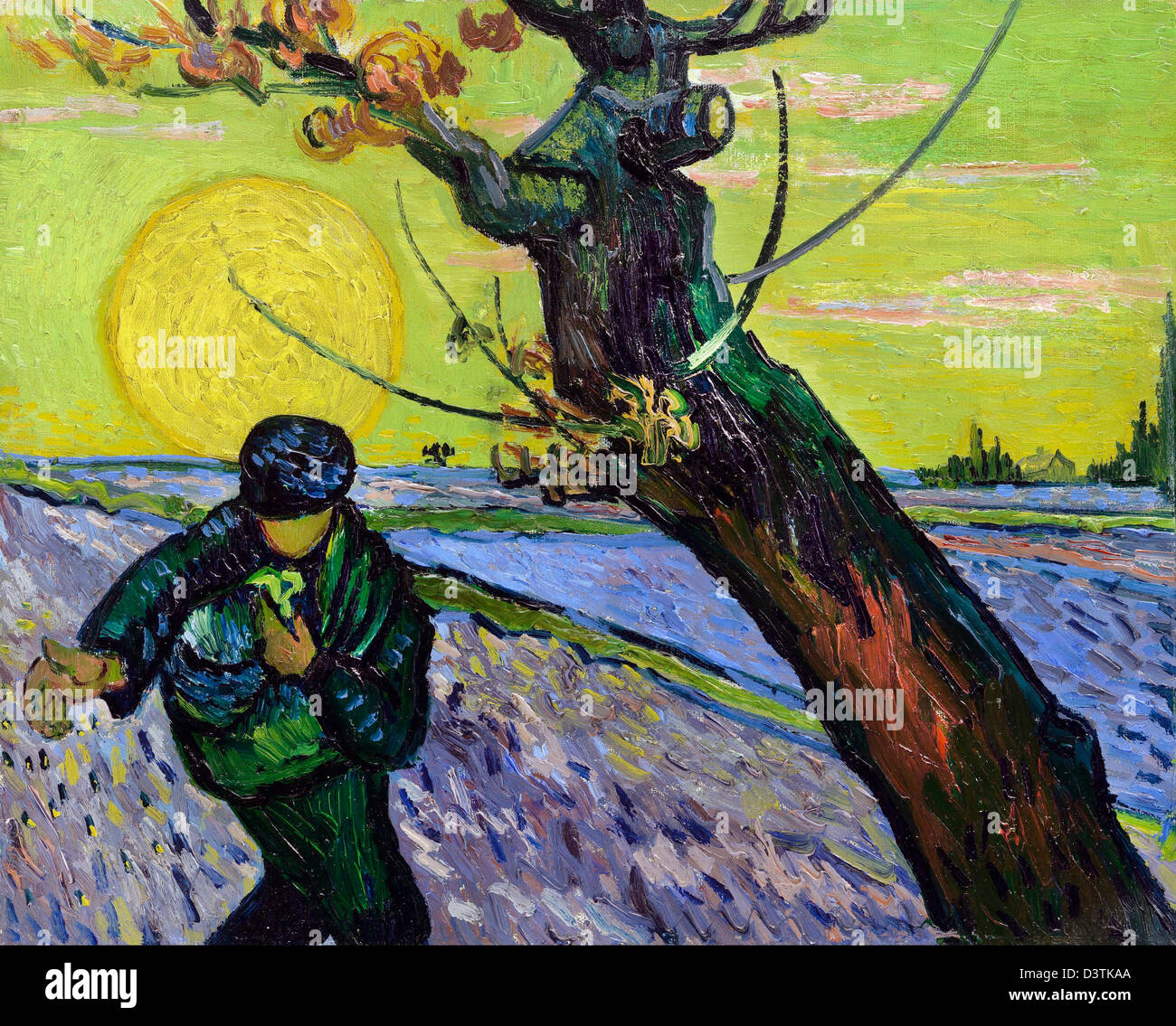 Vincent van Gogh, The sower 1888 Oil on canvas. Van Gogh Museum ...