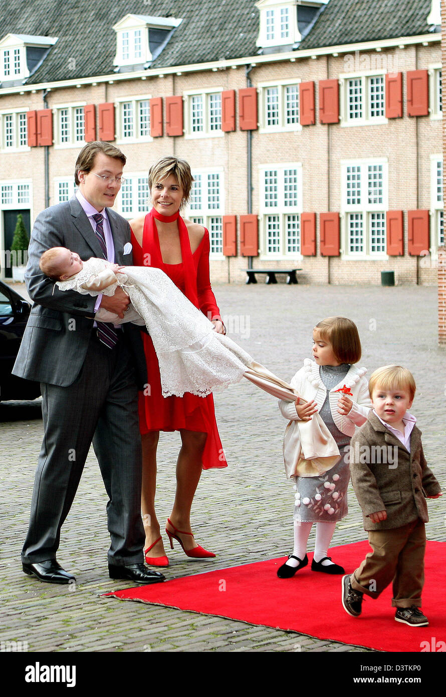 Leonore, daughter of Prince Constantijn and Princess Laurentien, and ...