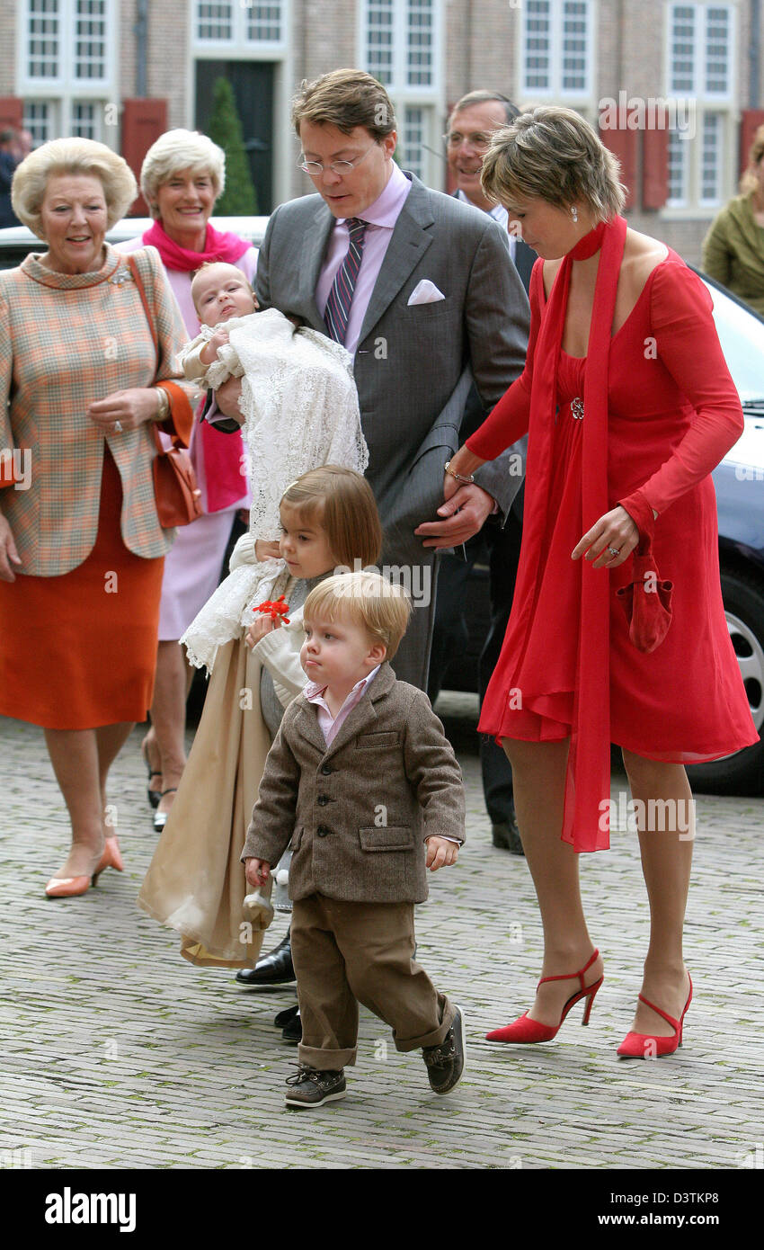 Leonore, daughter of Prince Constantijn and Princess Laurentien, and ...