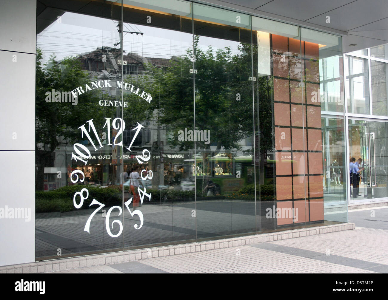 The picture shows a Franck Muller store in Nanjing Road in Shanghai ...