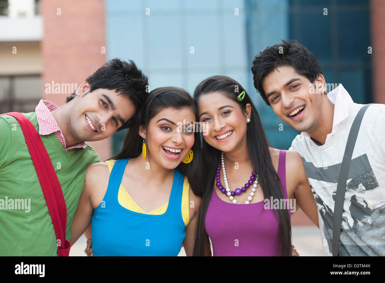 Portrait of university students smiling Stock Photo - Alamy