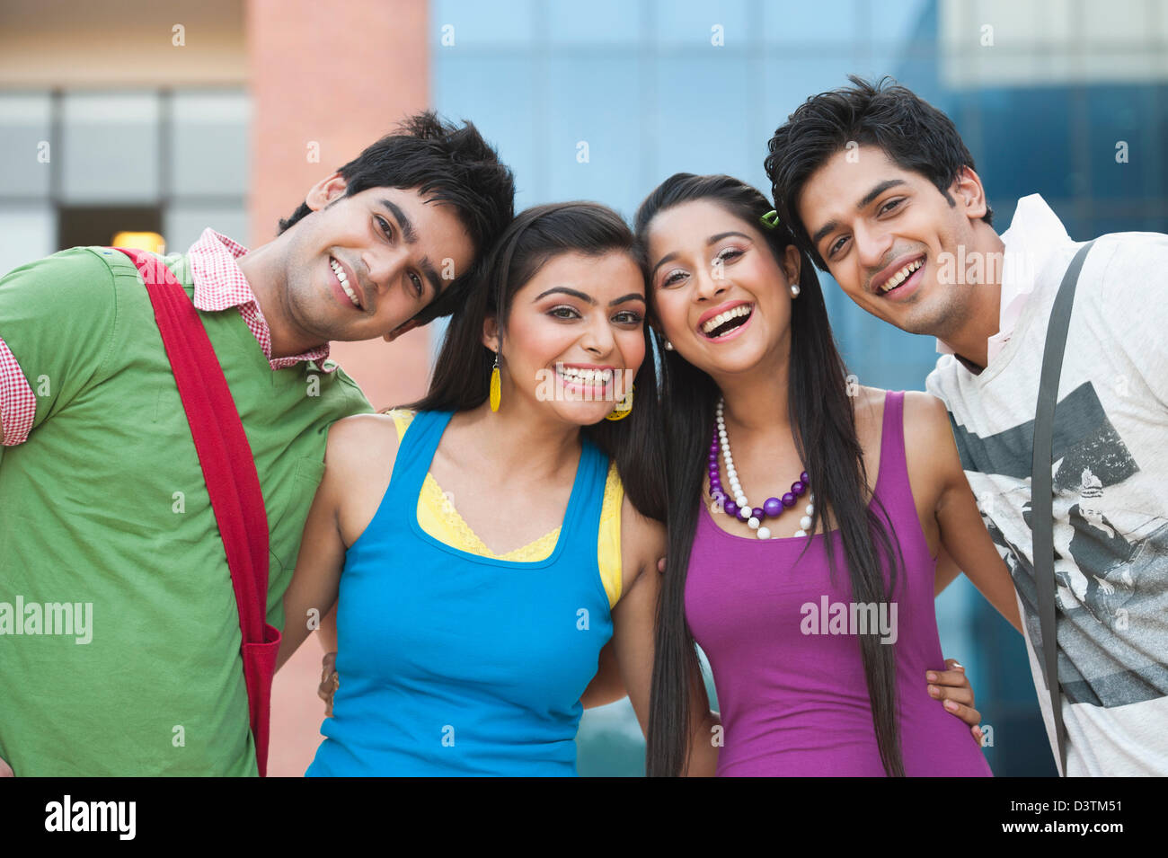Portrait of university students smiling Stock Photo - Alamy