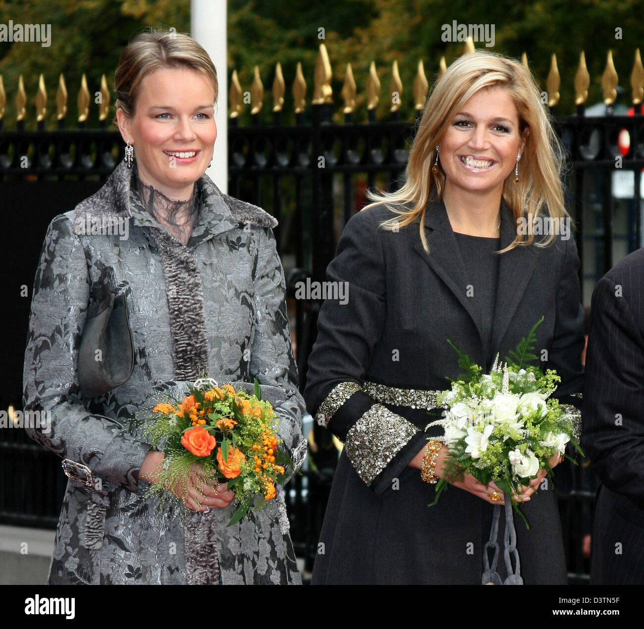 Crown Princess Mathilda of Belgium (L) and Crown Princess Maxima of the ...
