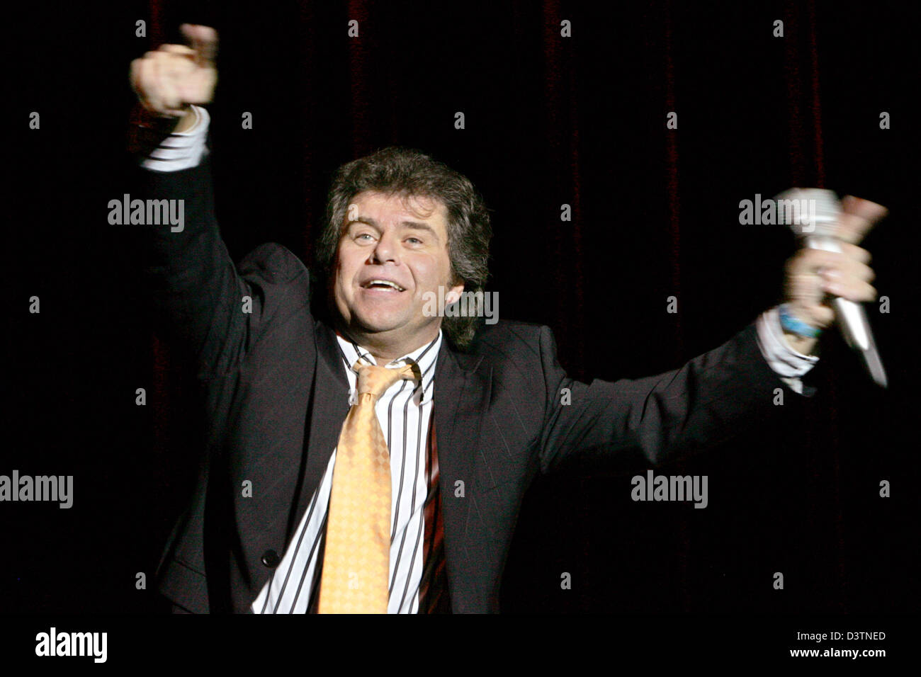 Austrian pop singer Andy Borg performs in the Kulturpalast in Dresden ...