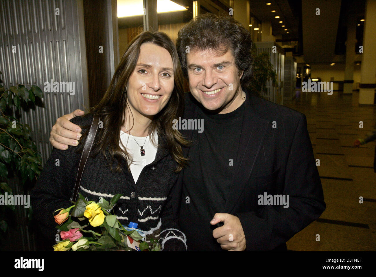 Austrian pop singer Andy Borg and his wife Birgit are pictured in the ...