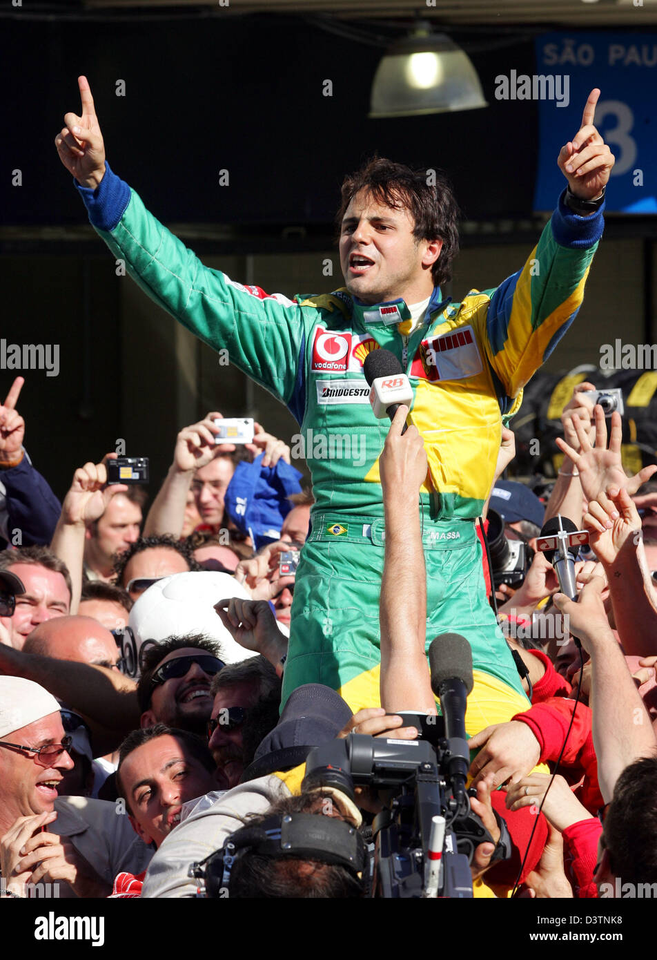 Brazilian Formula One driver Felipe Massa of Scuderia Ferrari F1 ...