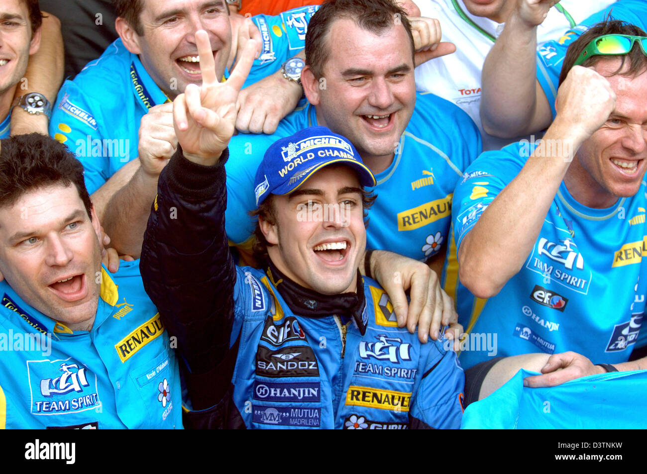 Spanish Formula One driver Fernando Alonso of Renault F1 team ...