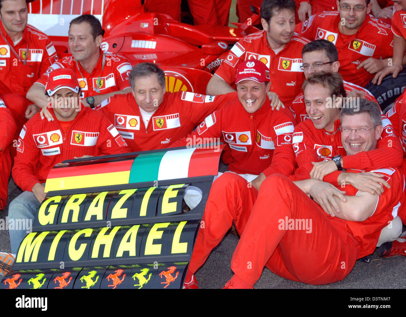 Michael schumacher ross brawn jean todt High Resolution Stock ...
