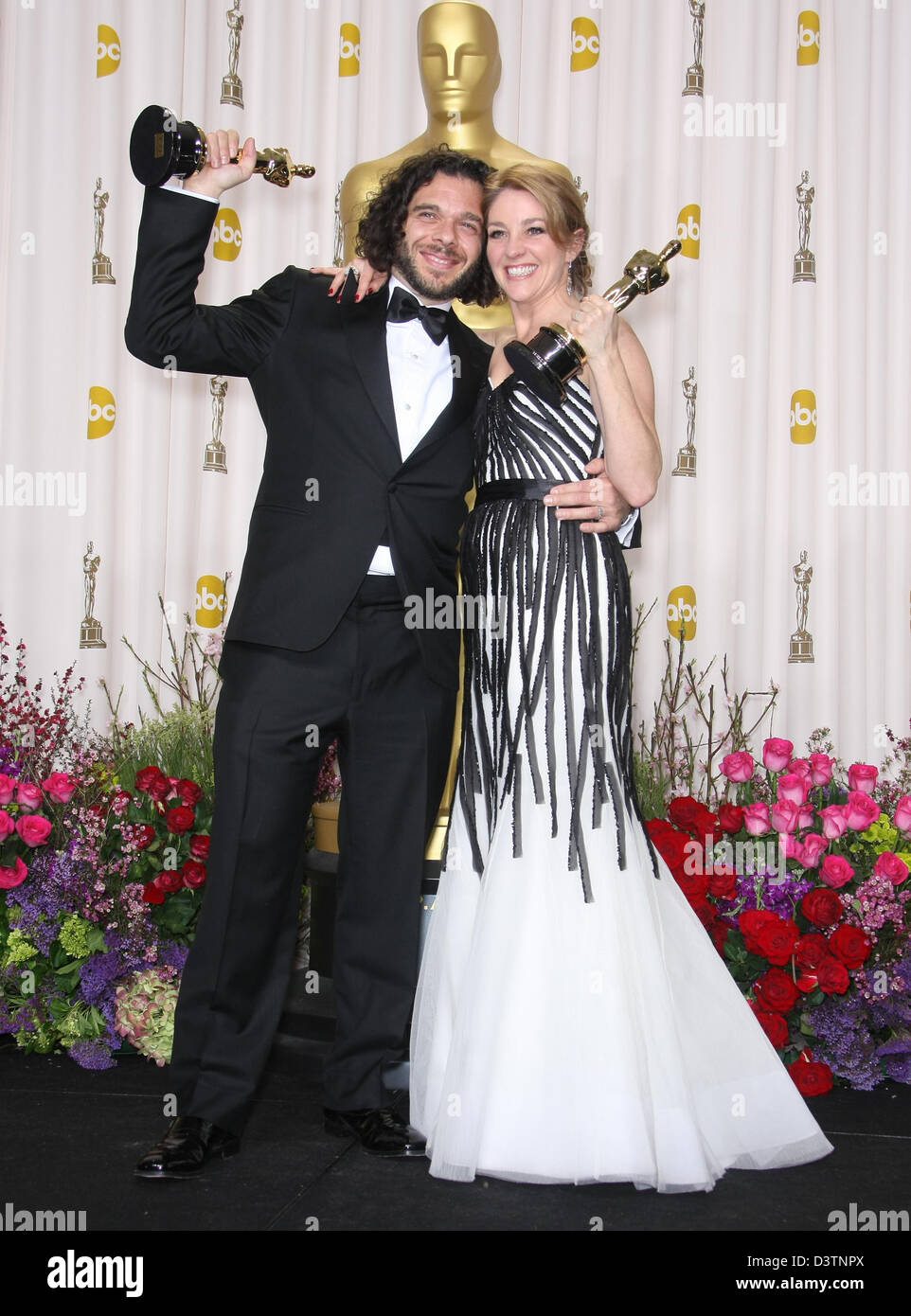 SEAN FINE & ANDREA NIX FINE 85TH ACADEMY AWARDS PRESSROOM DOLBY THEATRE ...