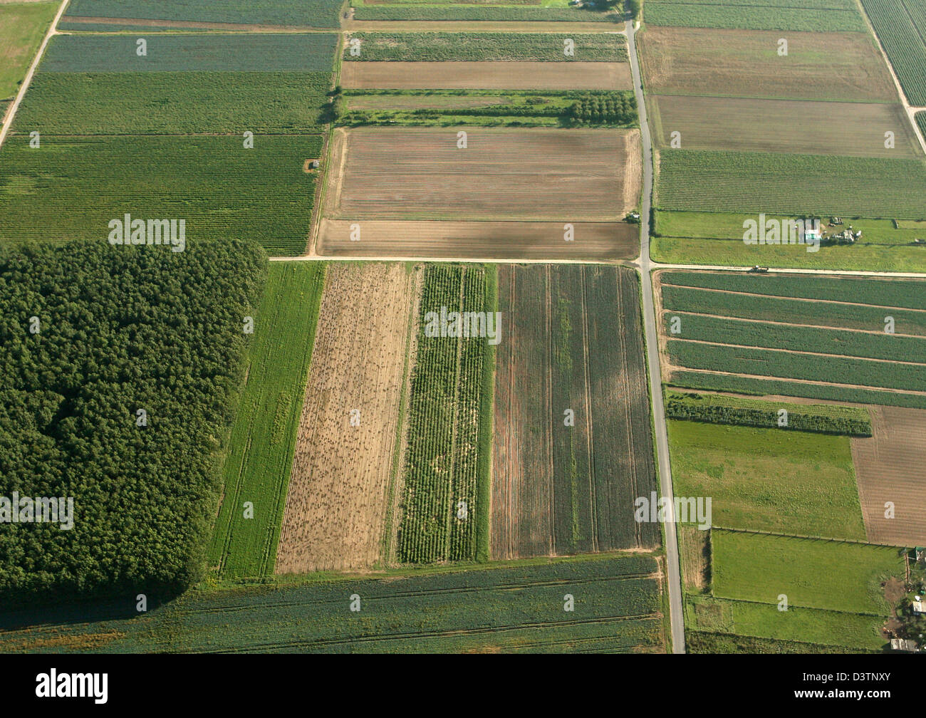 The aerial view shows the rural hinterland of Bonn, Germany, 21 October ...