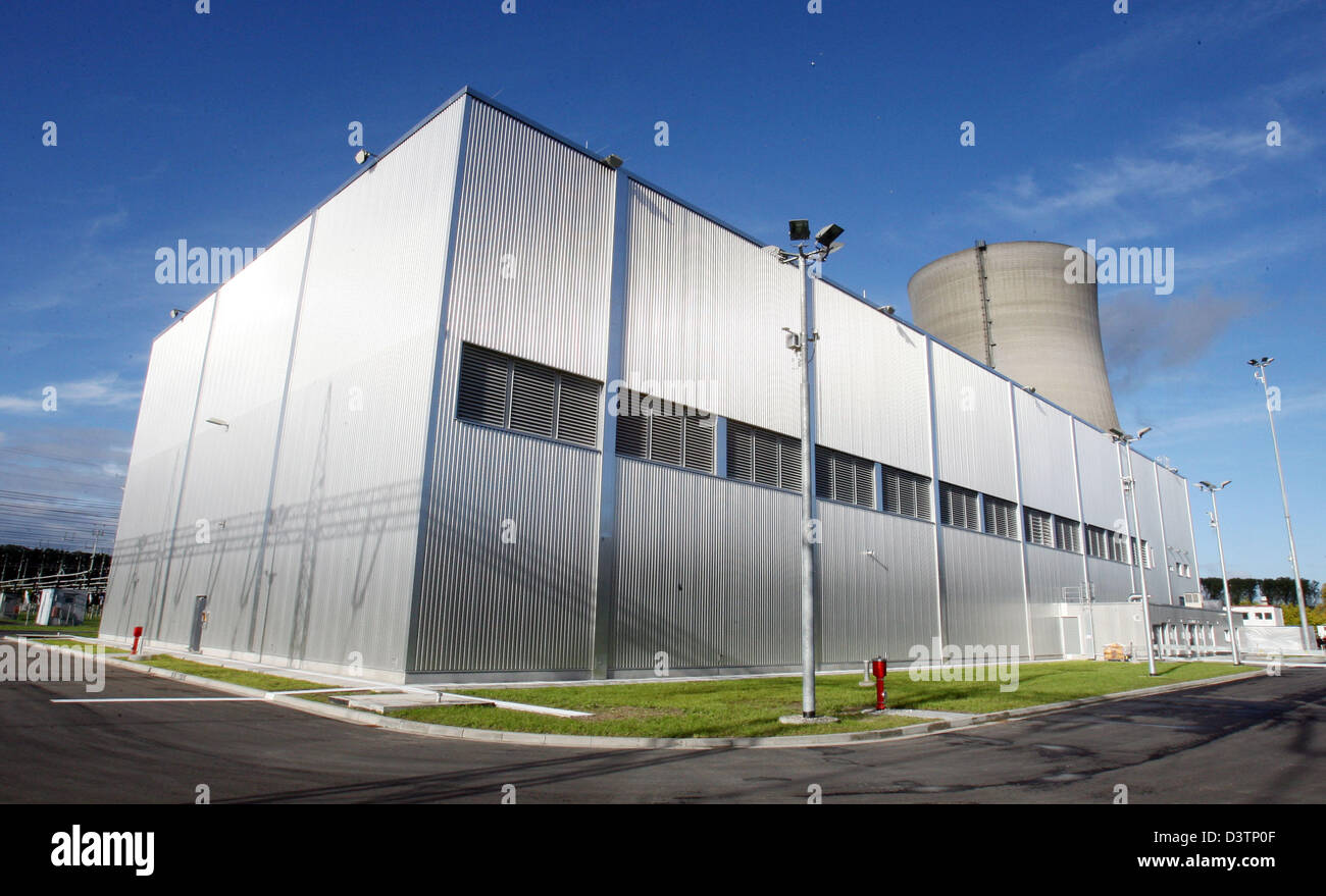 The picture shows the new interim storage facility of the nuclear power ...