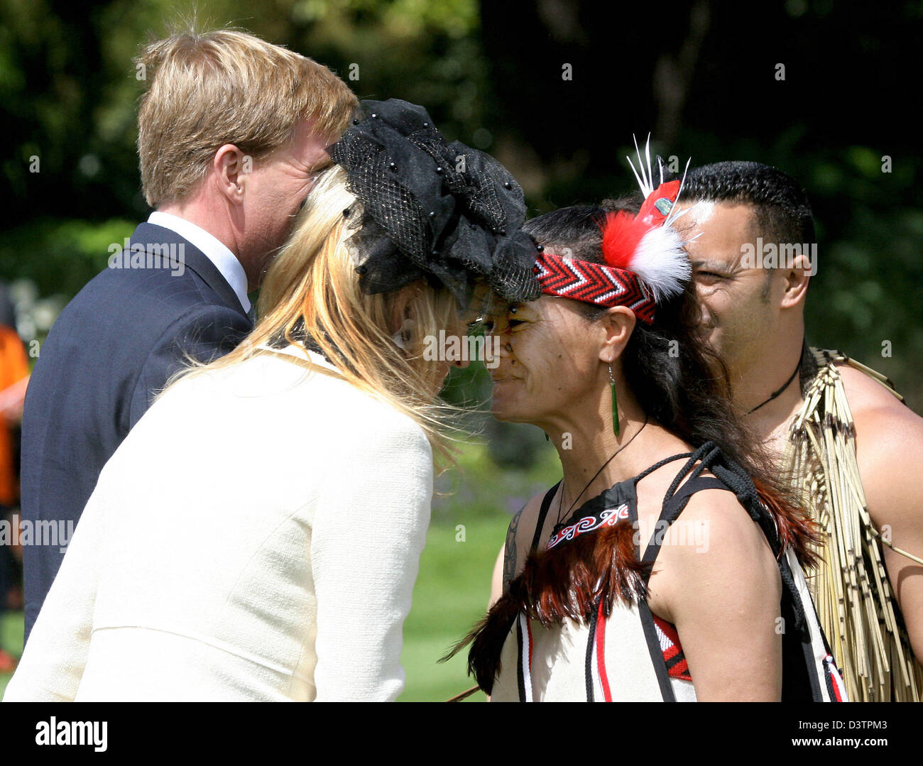 Maori new zealand noses hi-res stock photography and images - Alamy
