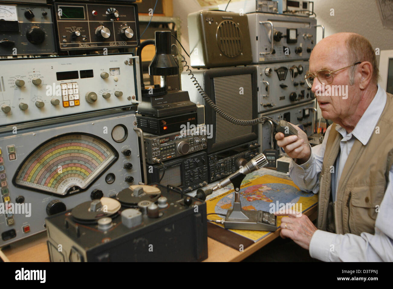 Wireless equipment collector and historian Hans Richter pictured ...