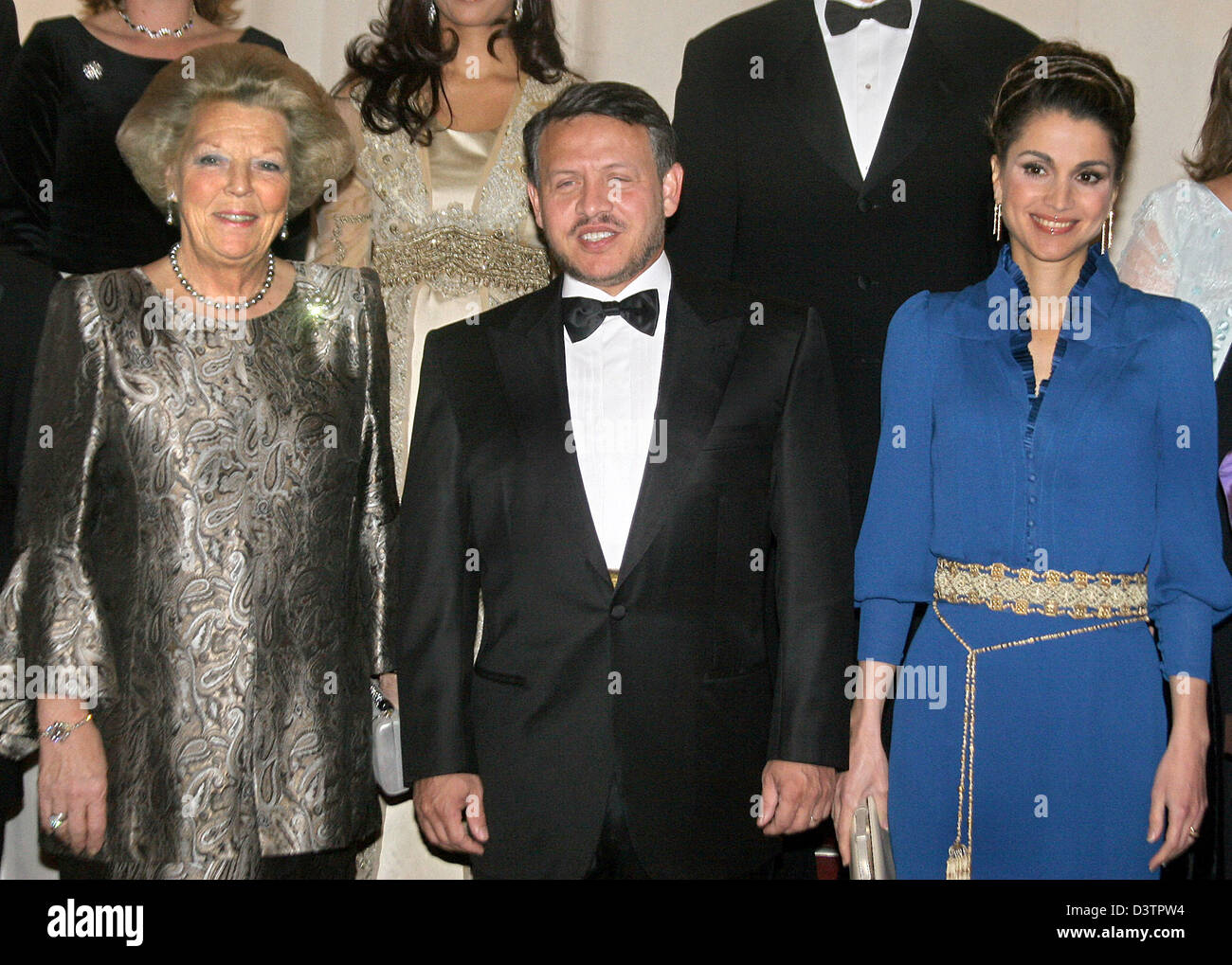 The Dutch Queen Beatrix (L-R), the King of Jordan Abdullah II. and his ...
