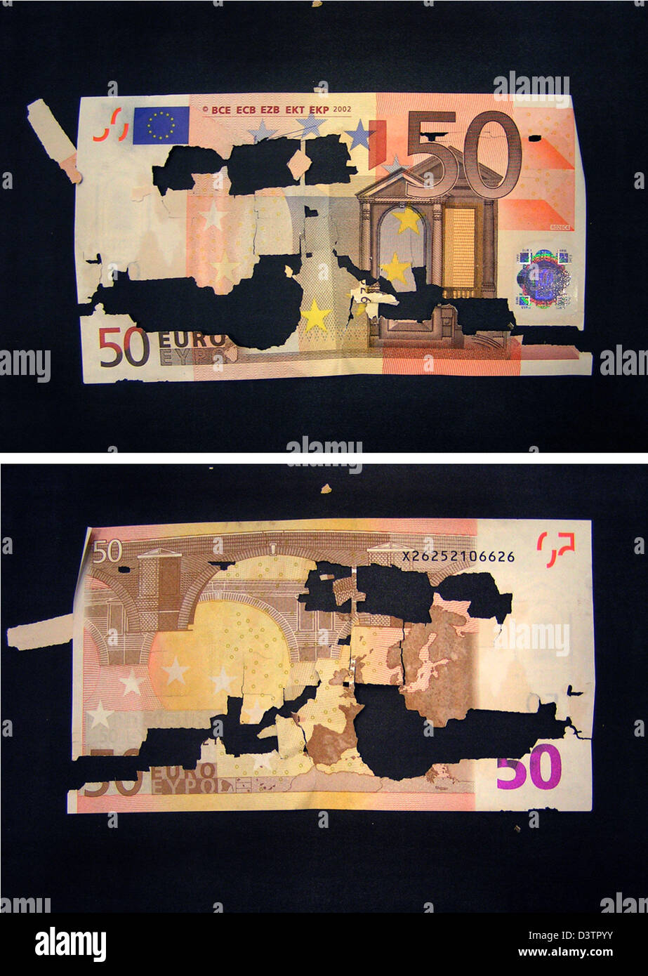 The undated picture combo by the 'Deutsch Bundesbank' (German Federal ...
