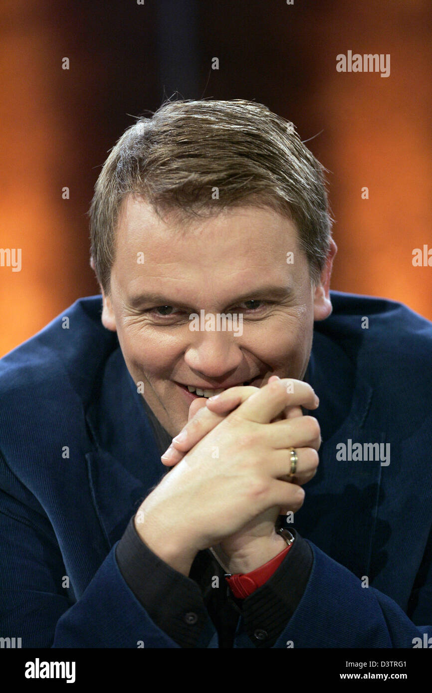 German comedian Hape Kerkeling pictured at the TV show 'Bet, that ...