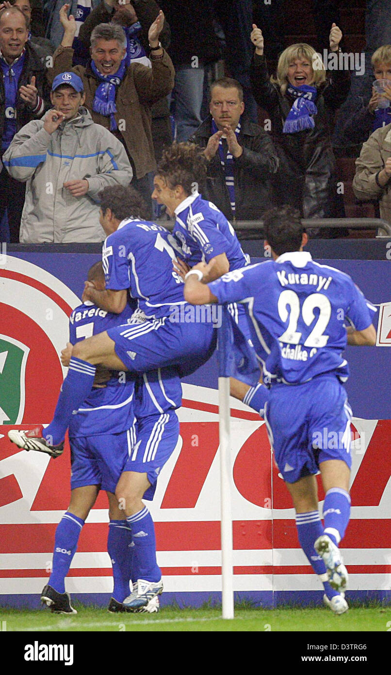 (L-R) Gustavo Varela, Peter Loevenkrands, Halil Altintop and Kevin ...