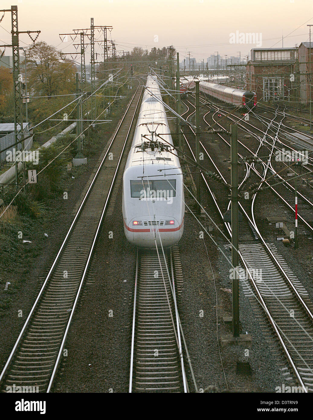 An ICE (Intercity-Express) train of the German railway carrier company ...
