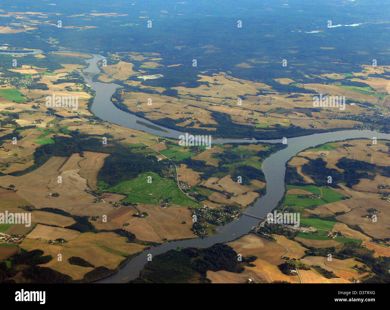 The river Vorma flows into the river Glama, in the Swedish province ...