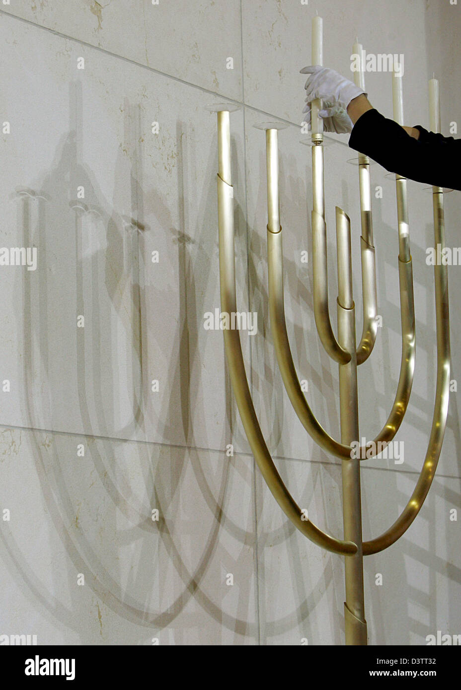 The picture shows the interior of the new main synagogue prior to the ...