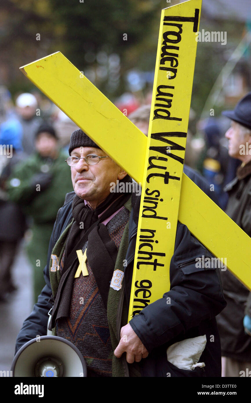 Anti-nuclear activists are pictured during a protest rally in Gorleben ...