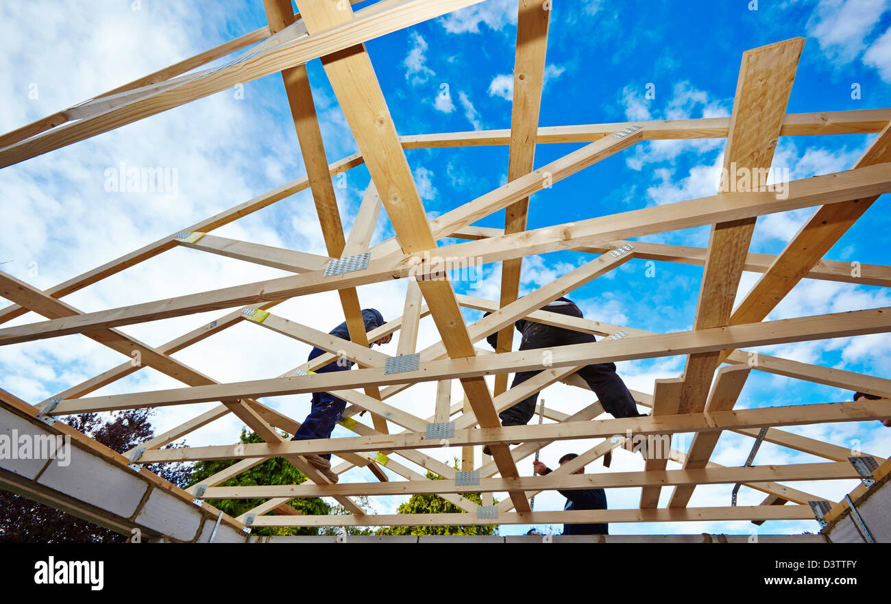 New house build Stock Photo - Alamy