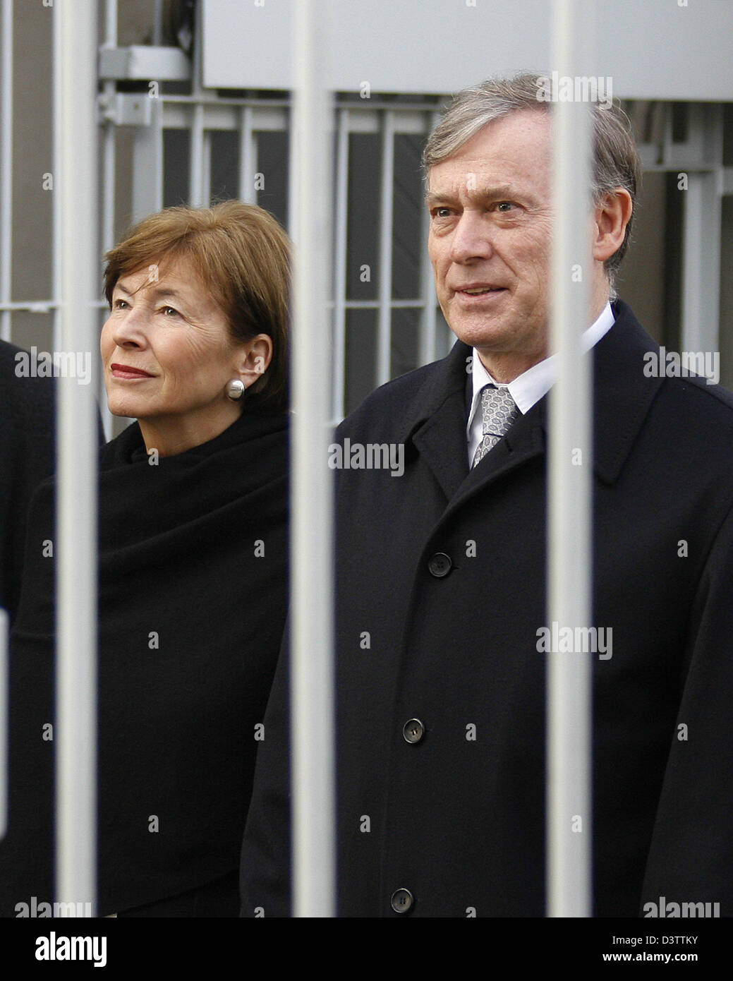 German President Horst Koehler (R) and his wife Eva pictured at a visit ...