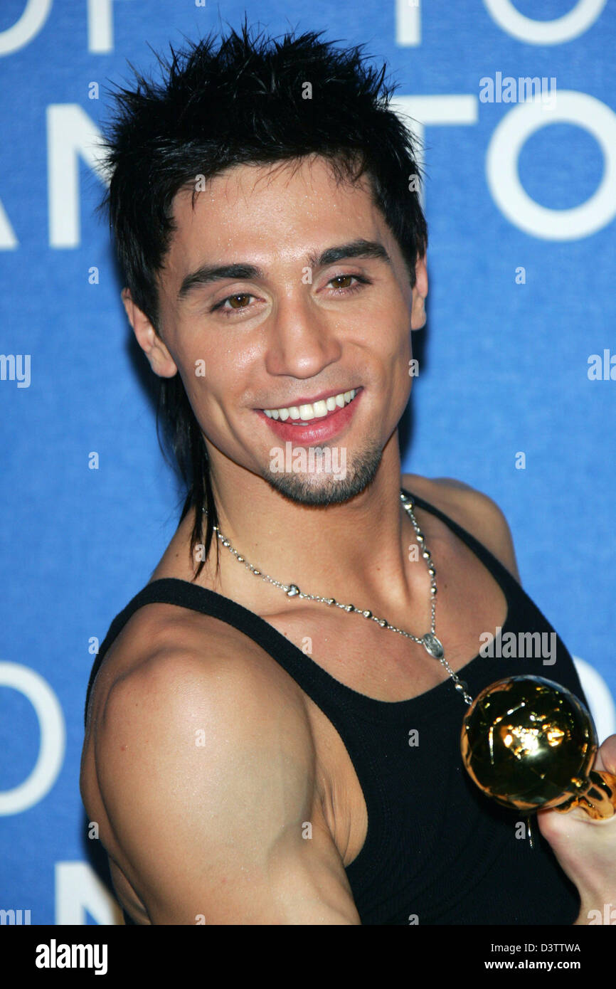 Best Russian Artist Bilan Dimar poses during the World Music Awards at ...