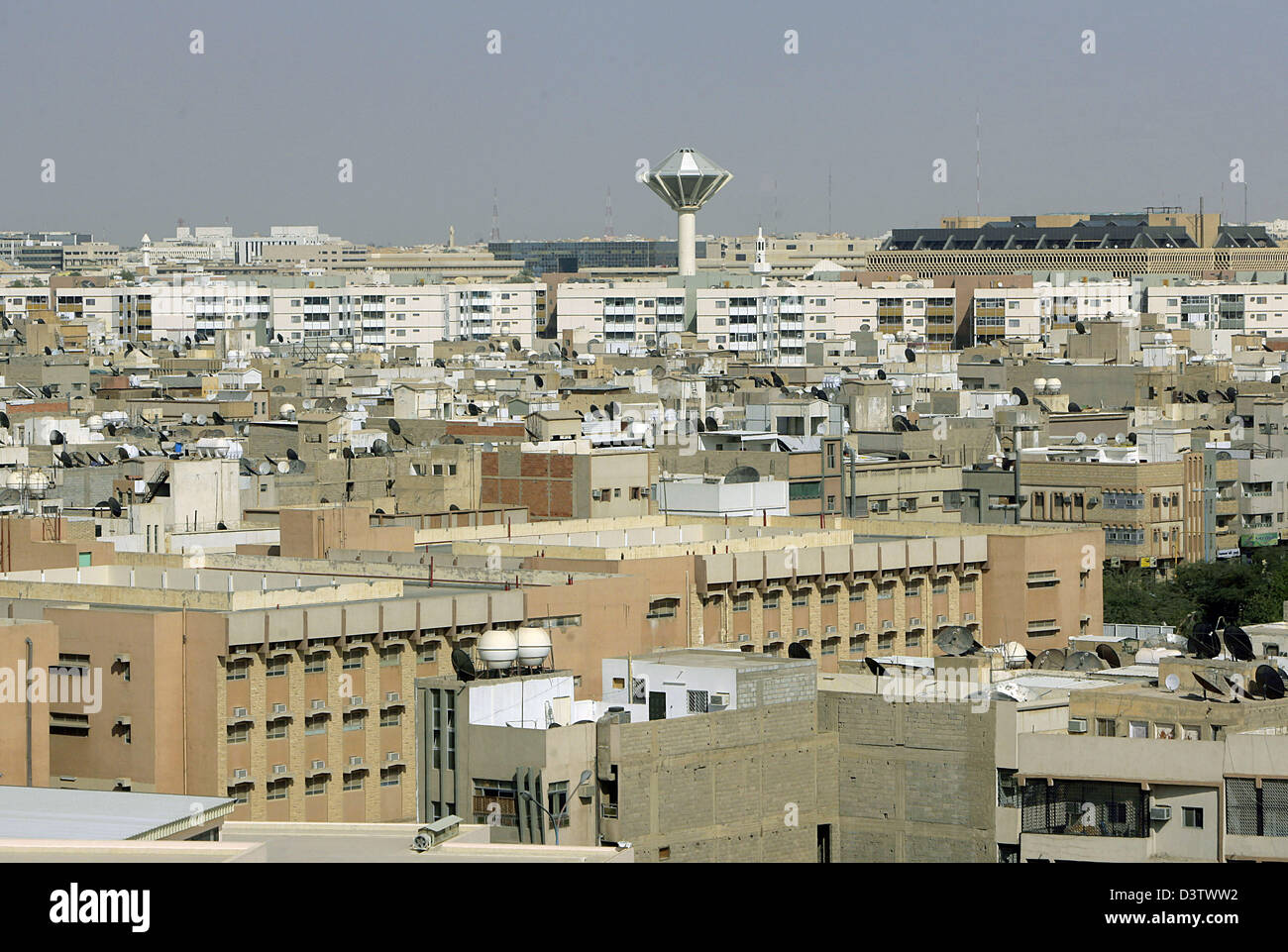 The picture shows a part of the capital Riyadh, Saudia Arabia ...