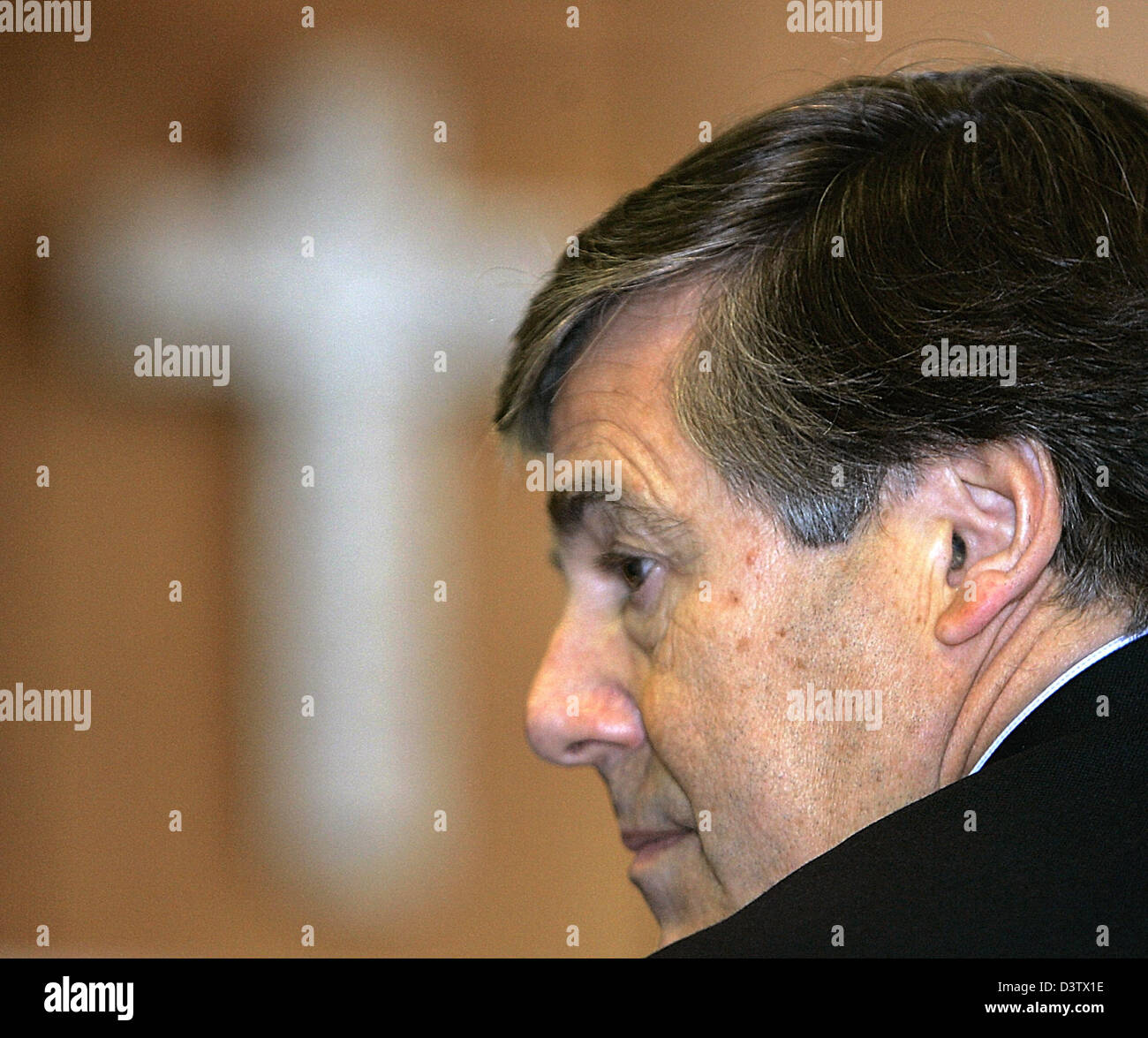 The Deutsche Bank CEO Josef Ackermann is pictured at the regional court ...