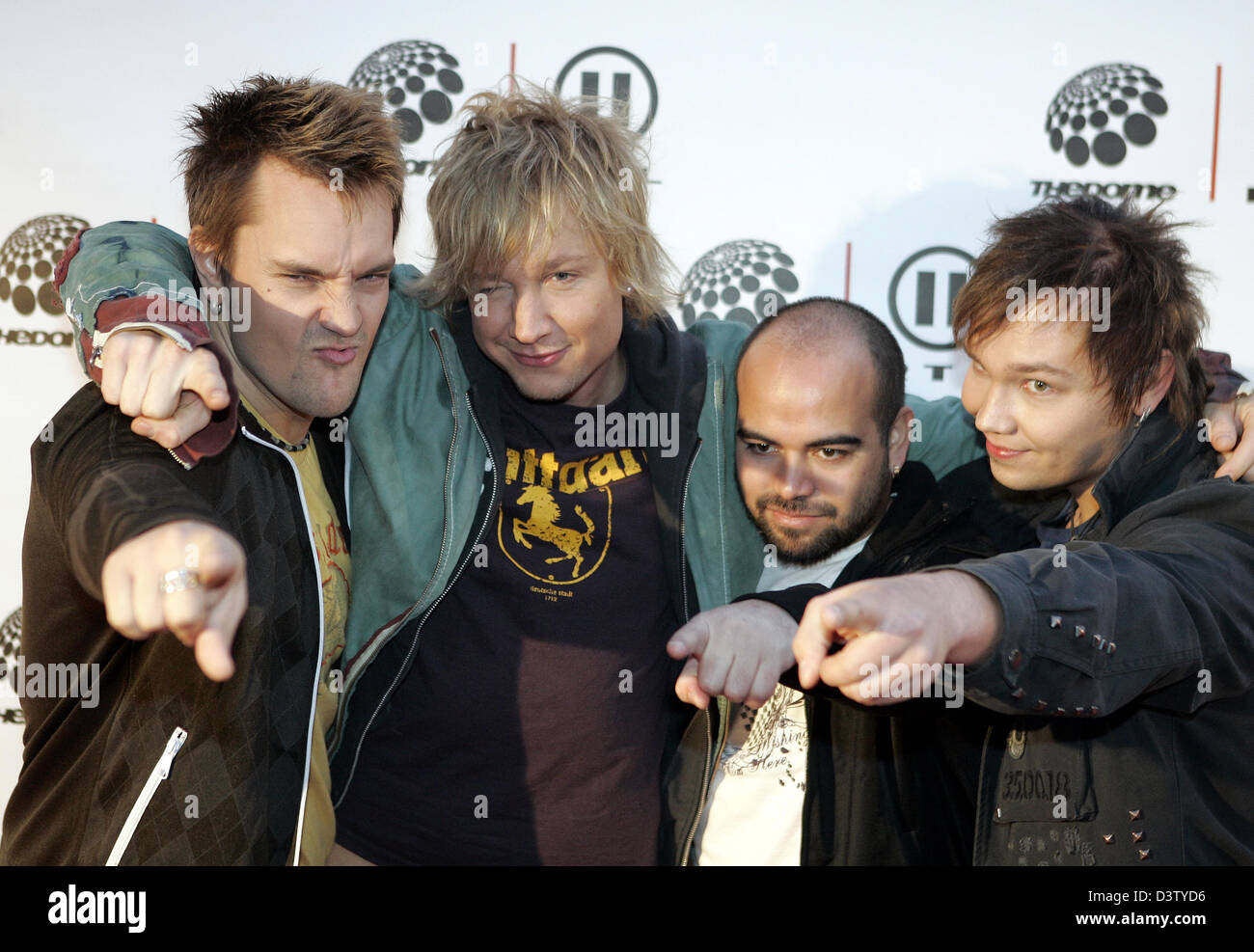 Finish band 'Sunrise Avenue' arrive at the music show 'The Dome' in ...