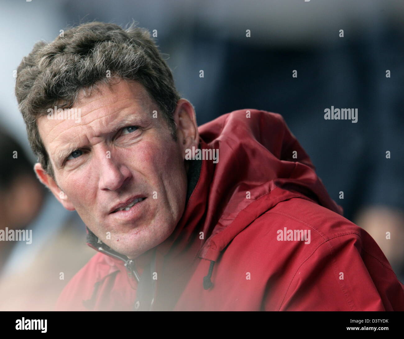 German rider Ludger Beerbaum sits on the grandstands at the FEI World ...