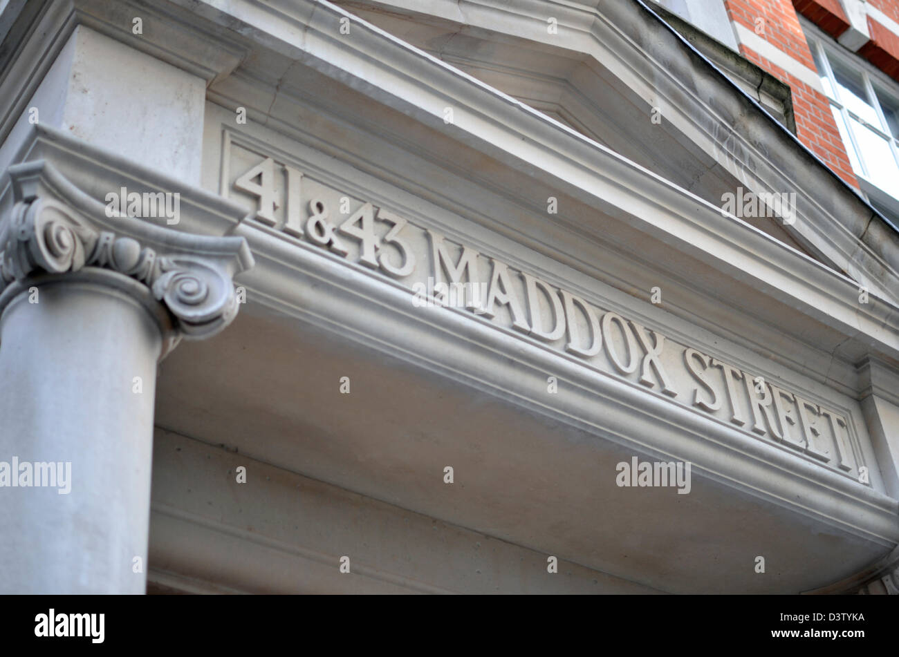 Numbers 41 & 43 Maddox Street, Mayfair, London, UK Stock Photo - Alamy